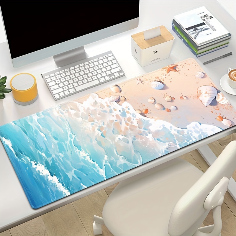 Extra large Seashell Gaming Mouse Pad Non slip Washable - Temu
