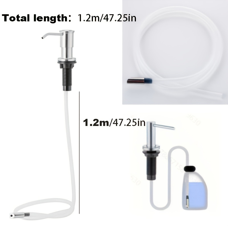 stainless steel kitchen sink soap dispenser no battery Temu United Kingdom