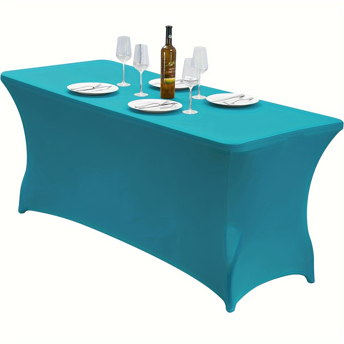 1pc, Spandex Table Cover, Fitted Stretchable, Wrinkle-resistant ...