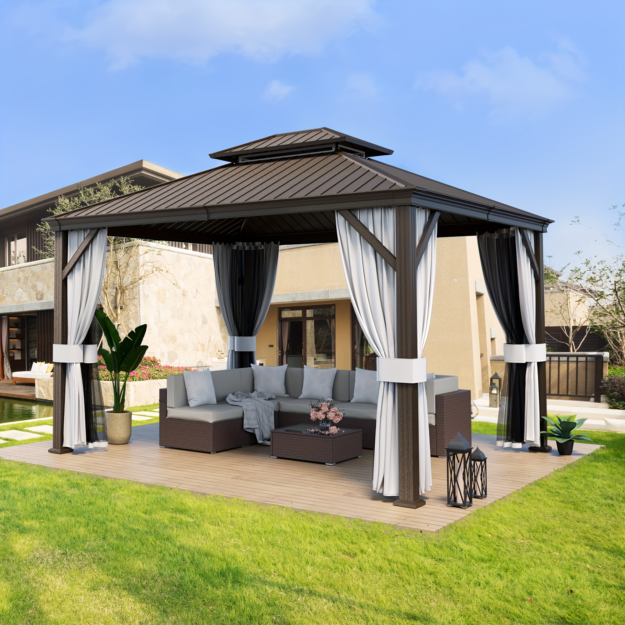 10x12 gazebo sold on Temu United States