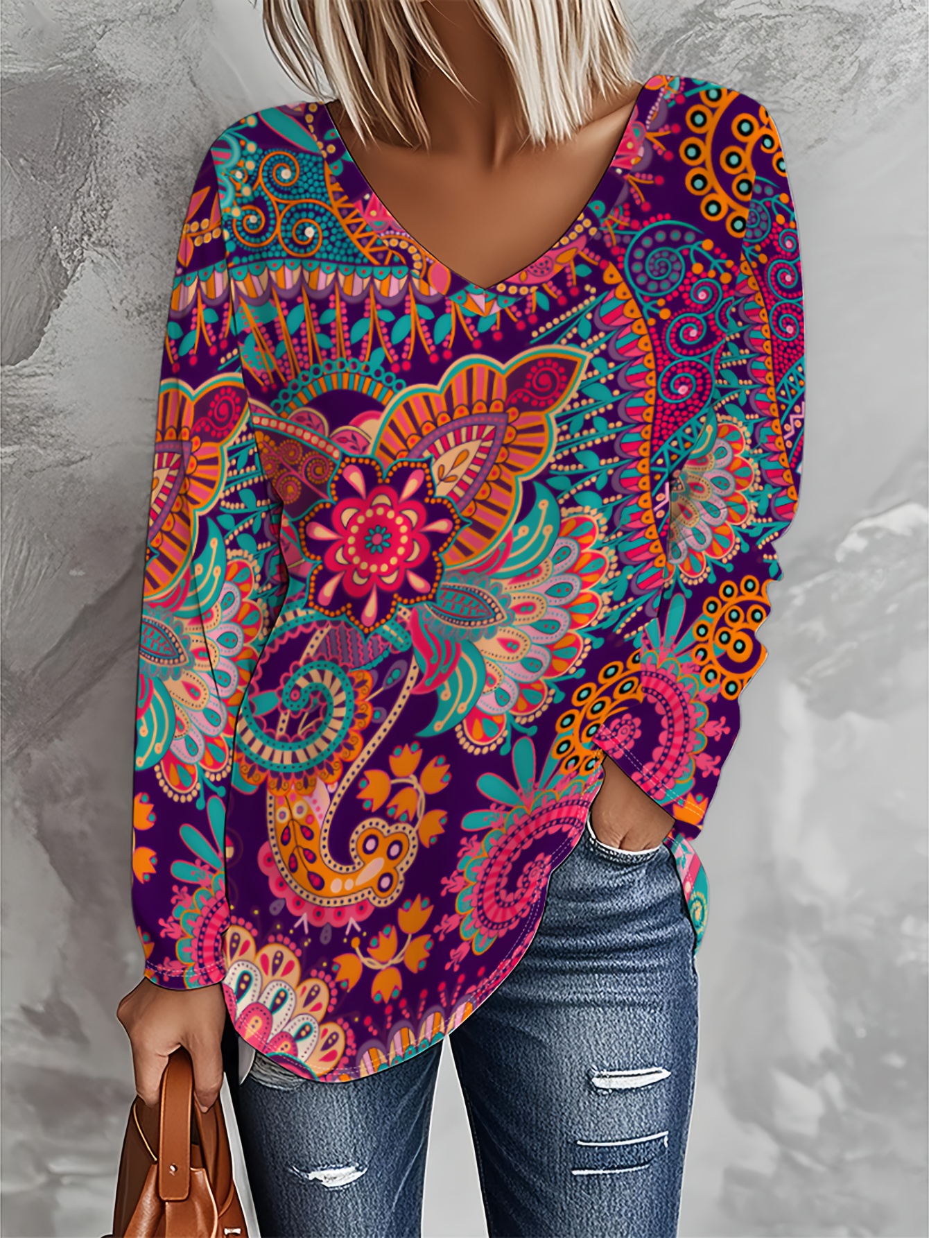 women plus tunic sold on Temu United States