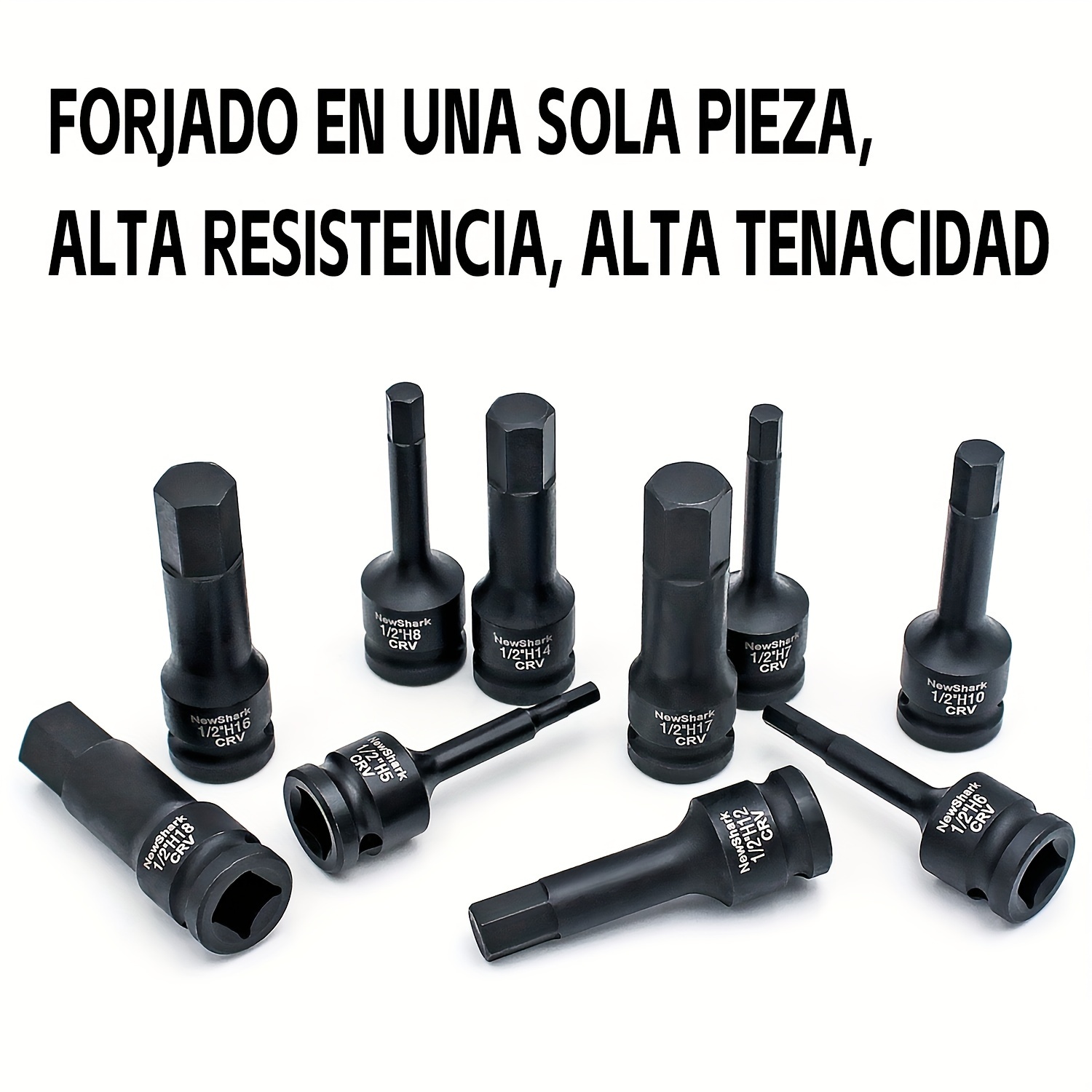 drive impact socket hex bits 1/2 inch drive allen socket set - Temu