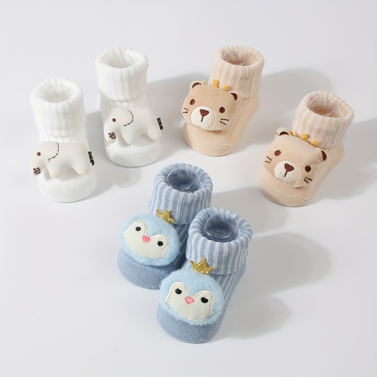 Baby Girl's Toddler Shoes Socks Cute Animal Doll Baby Floor - Temu ...