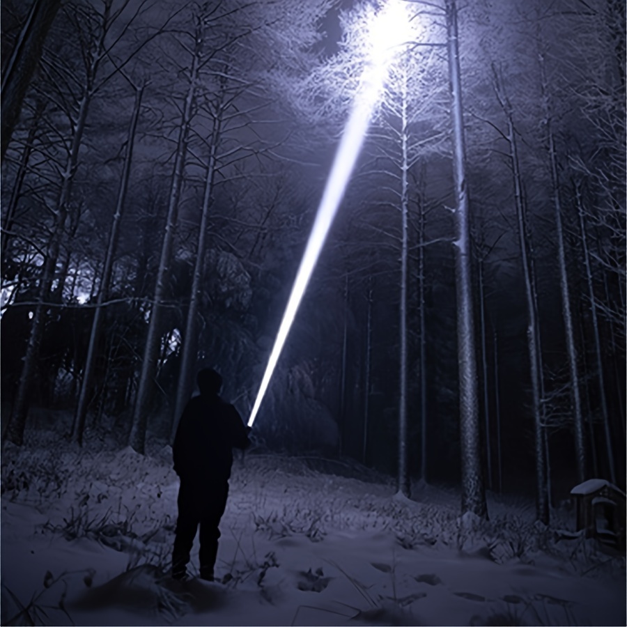 Ultra-bright Led Spotlight - Rechargeable, Long-range Beam For Camping ...