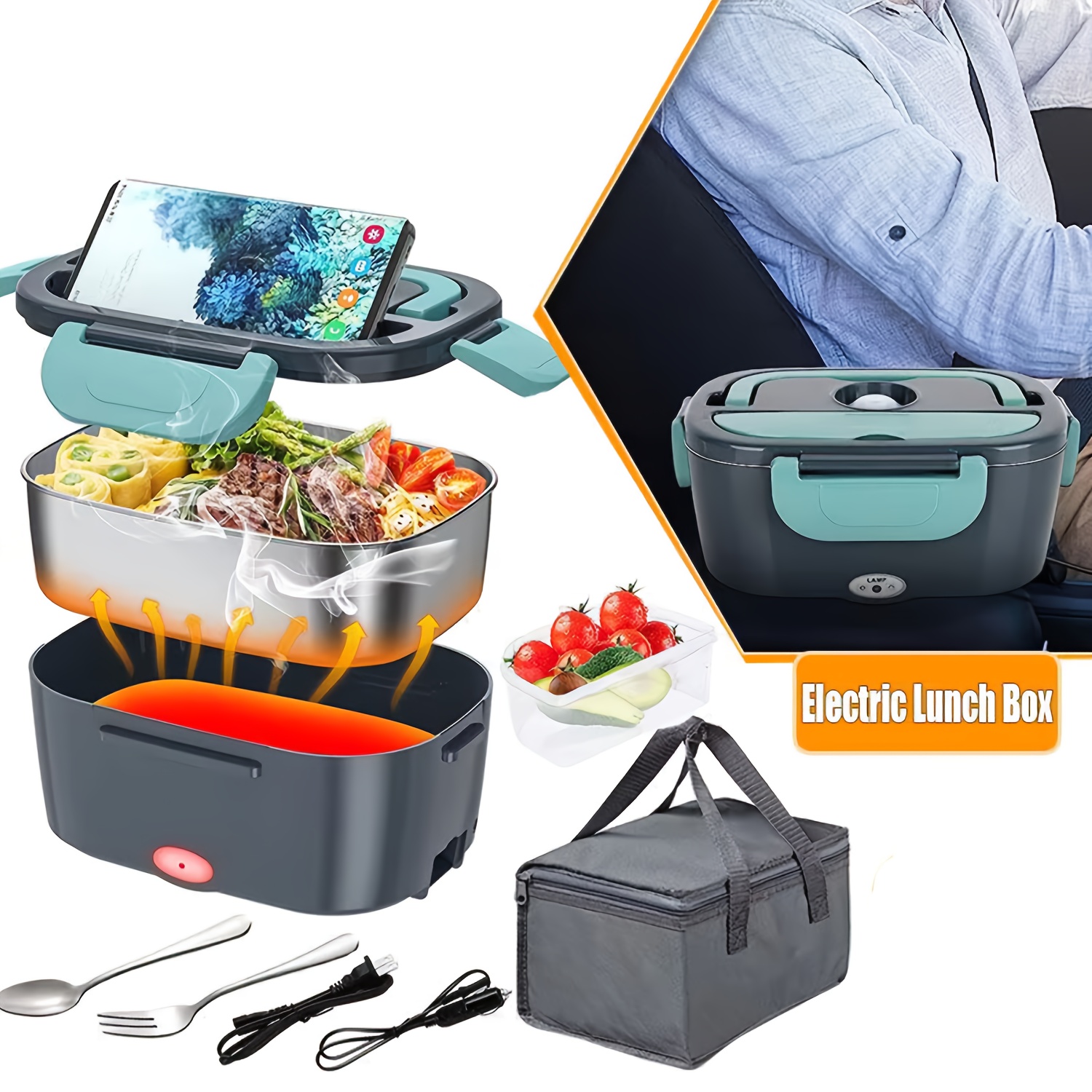 electric lunch box food warmer sold on Temu United States
