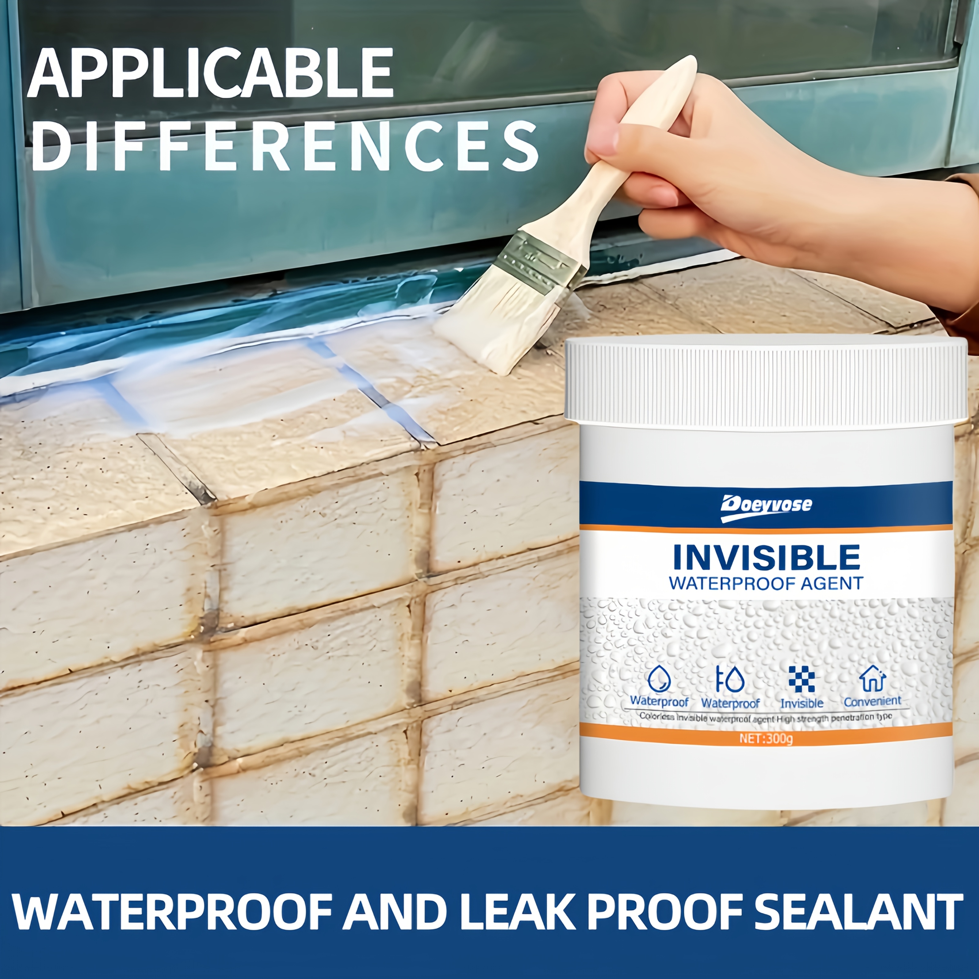 Transparent Waterproof Sealant & Coating - High-Strength Invisible ...