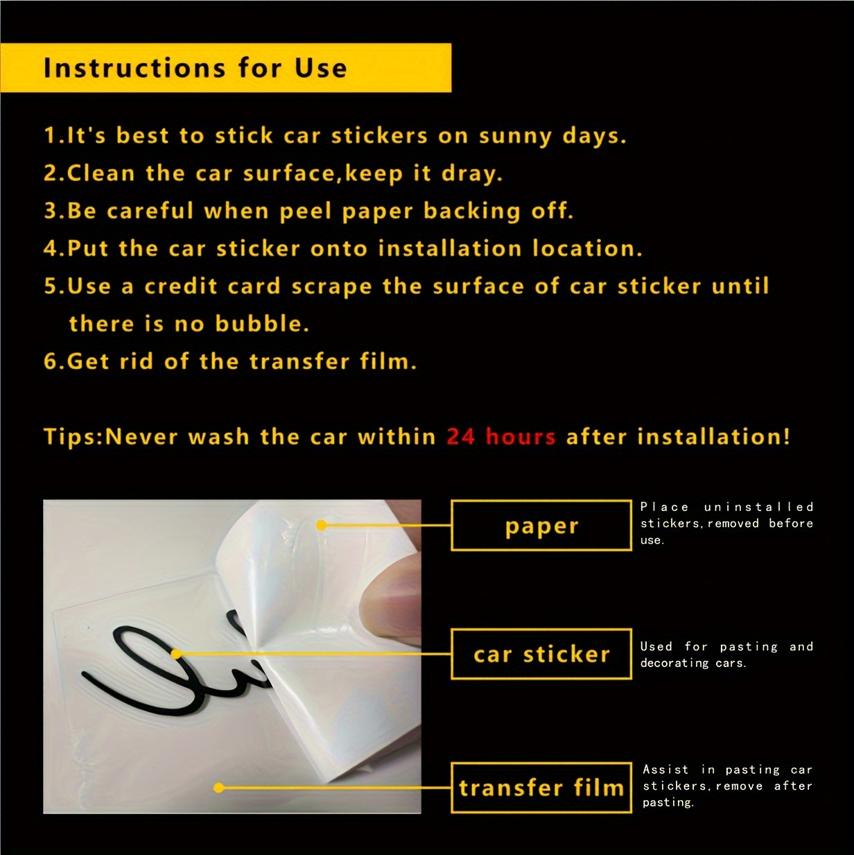 Friendly Greeting Car Decal Set Paper Material ''s Brother?' - Temu