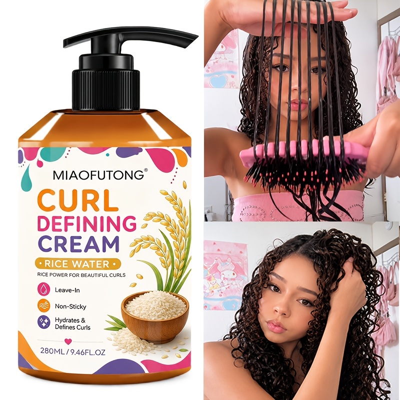 curly hair cream sold on Temu United States