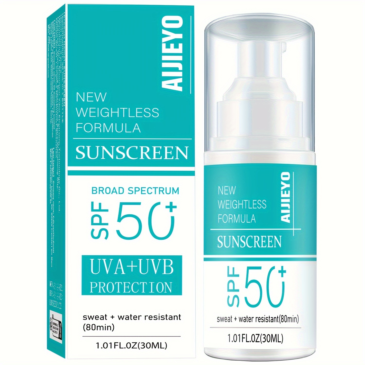 Crema Solar Spf 50+ De 30 Ml, Resistente Al Agua Y Al Sudor (80 Minutos ...