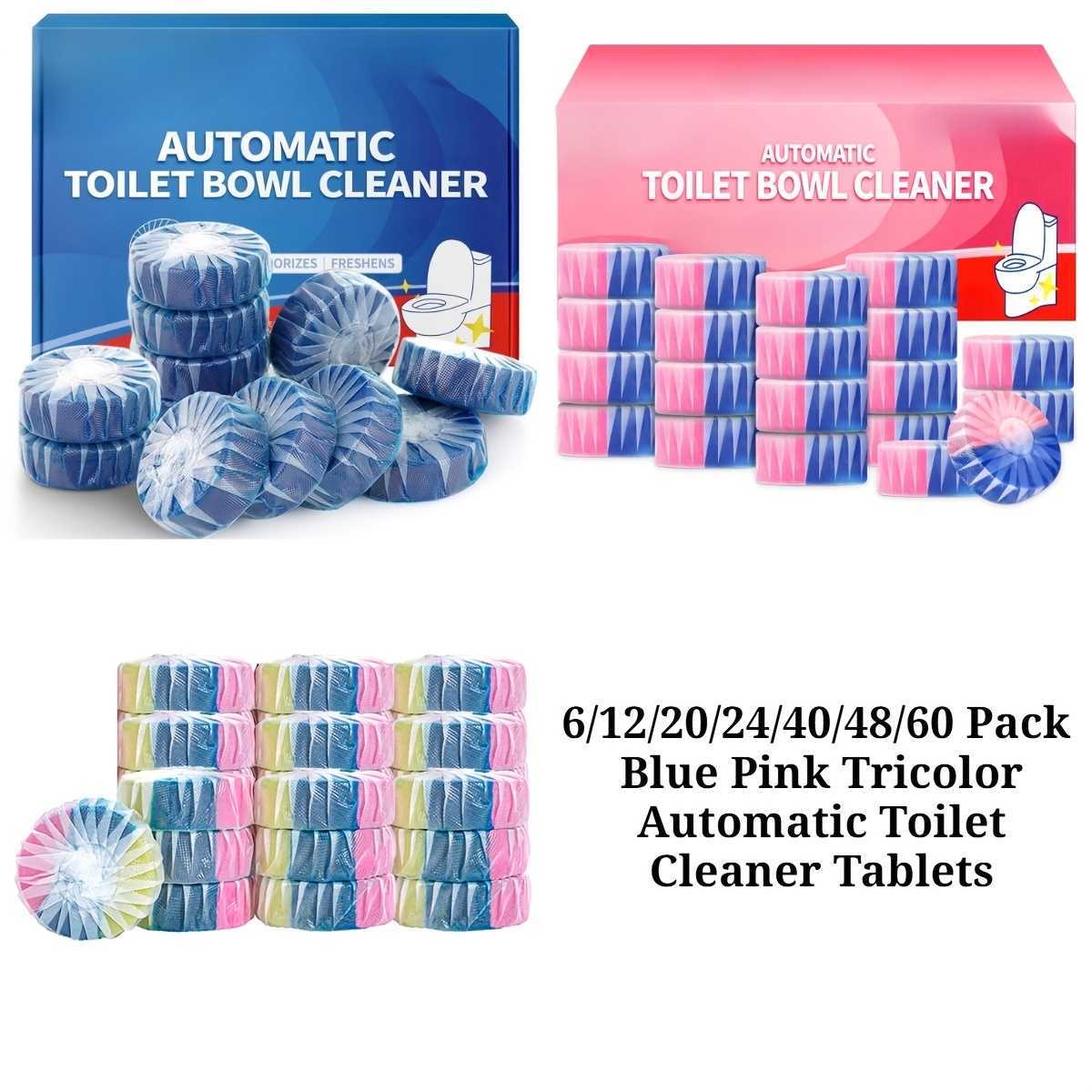 automatic toilet bowl cleaner sold on Temu United States