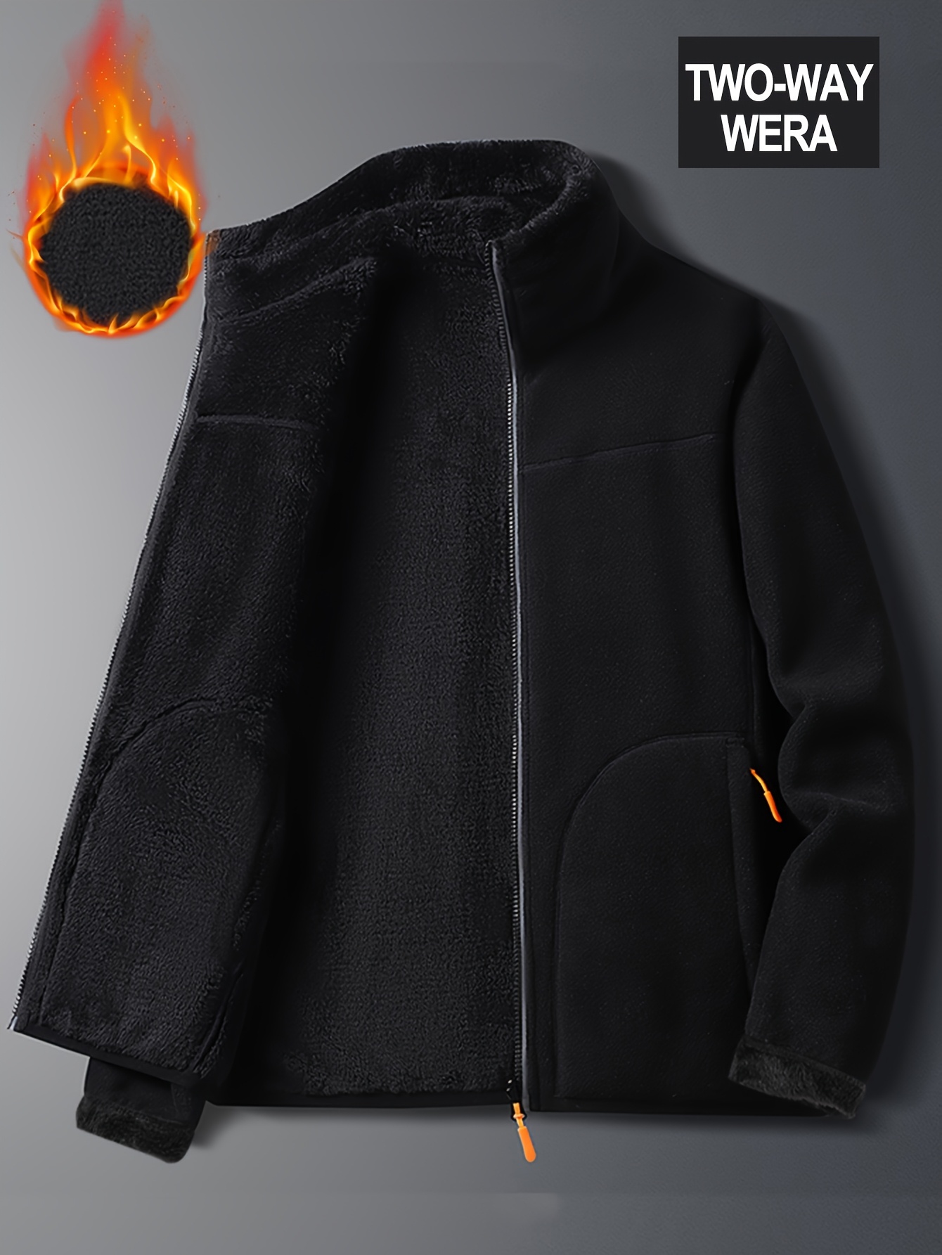 Women's Plus-Size Winter Fleece-Lined Thick Jacket – Iets van Alles by ...