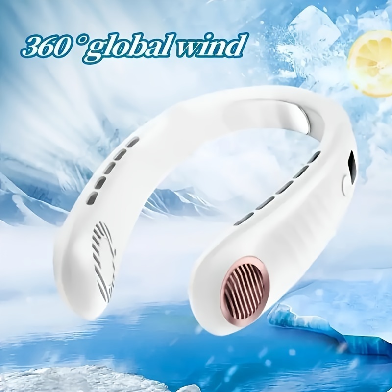 Jkuoo 2025 High end Neck Fan Portable Quick Cooling Silent - Temu Canada