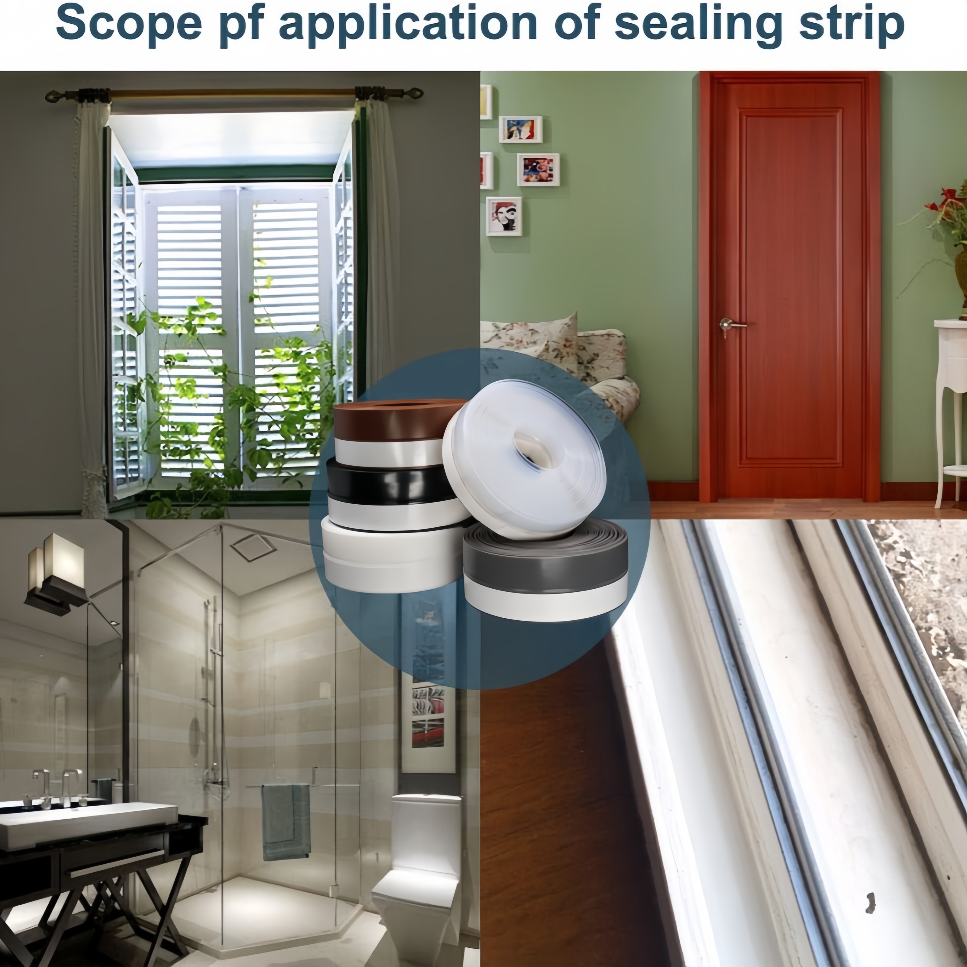 water stopper strip for bathroom door shower water dam barrier for ...