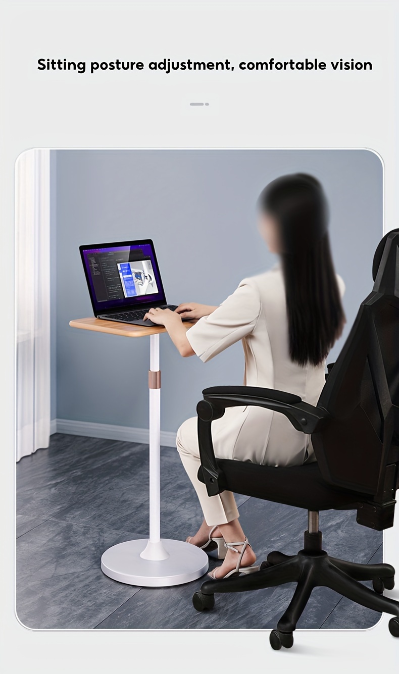 Adjustable Height Floor Stand Laptops Carbon Steel Standing - Temu New ...