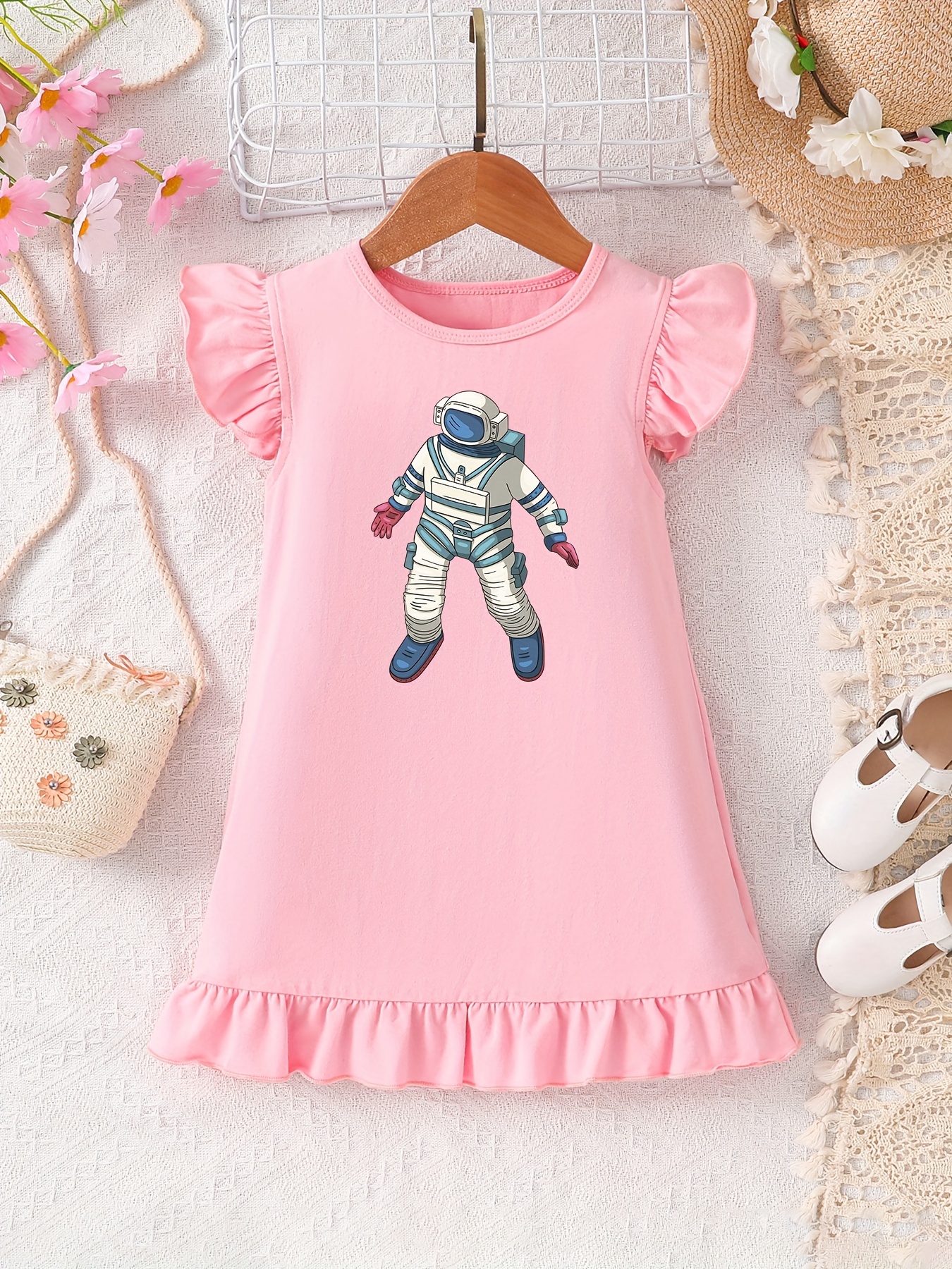 Anime Robot Graphic Print Baby Girls' Casual Stylish Crew - Temu Ireland