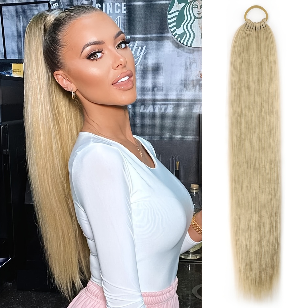 ponytail hair extensions sold on Temu United States
