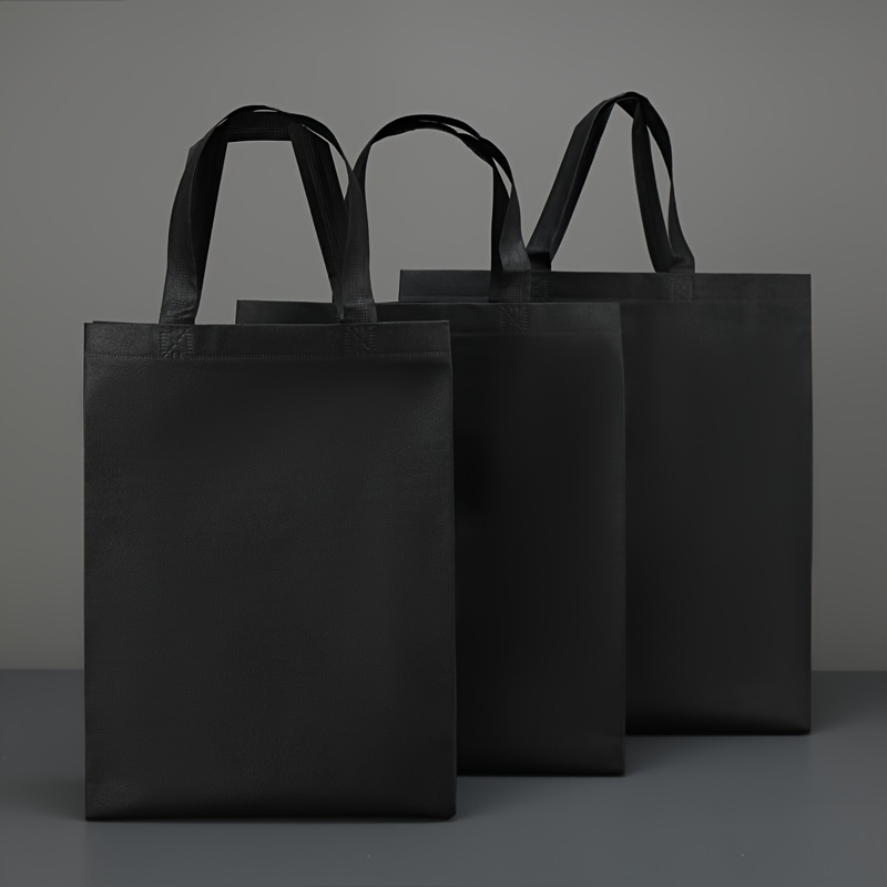 Black Vertical Version Same Color Non woven Bags Laminated - Temu ...
