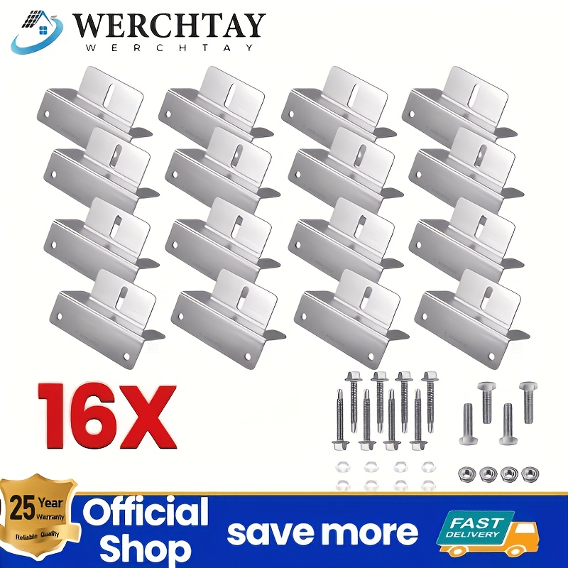 solar panel brackets sold on Temu United States