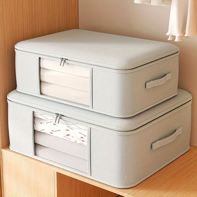 Foldable Clothes Storage Bag Portable Quilt Packaging Box - Temu Australia