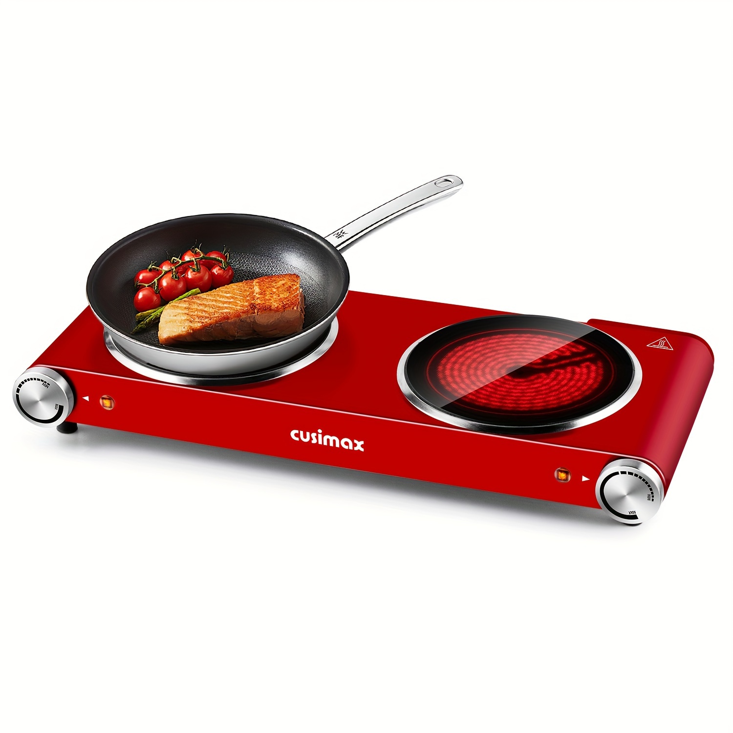 portable 2 burner electric hot plate glass dual Temu