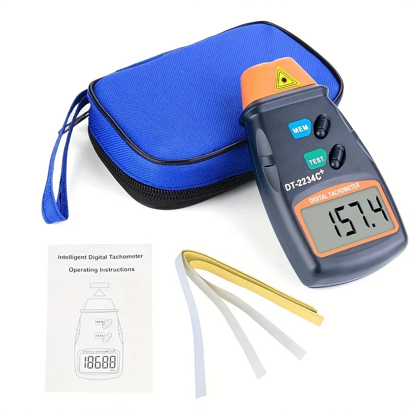 1pc Digital Tachometer Non-contact Rpm Meter, 2.5-99.999 Rpm ...