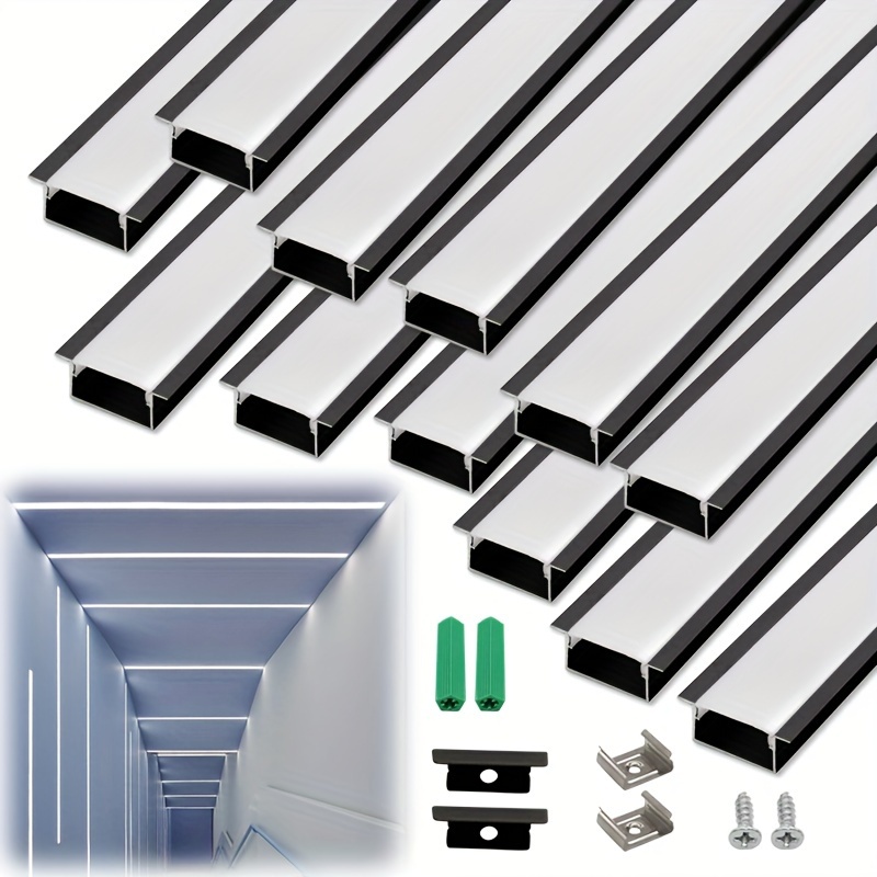 Led Recessed Lighting Channel Kit Aluminum Light - Temu