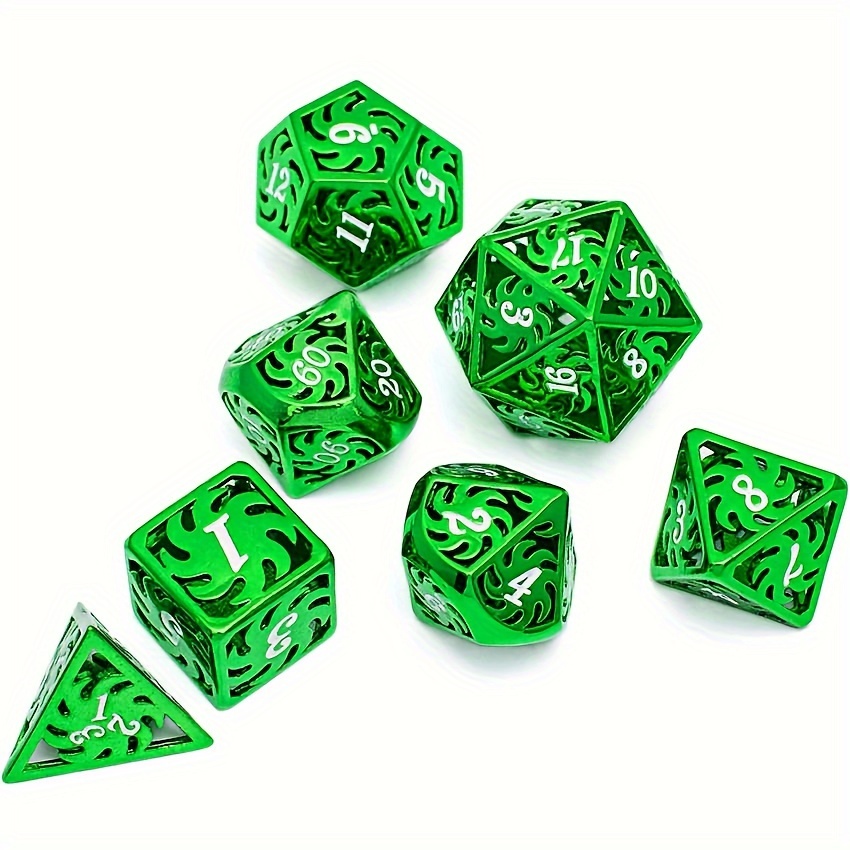 Metal Hollow Wind Fire Wheel Dice Polyhedral Role playing - Temu Canada