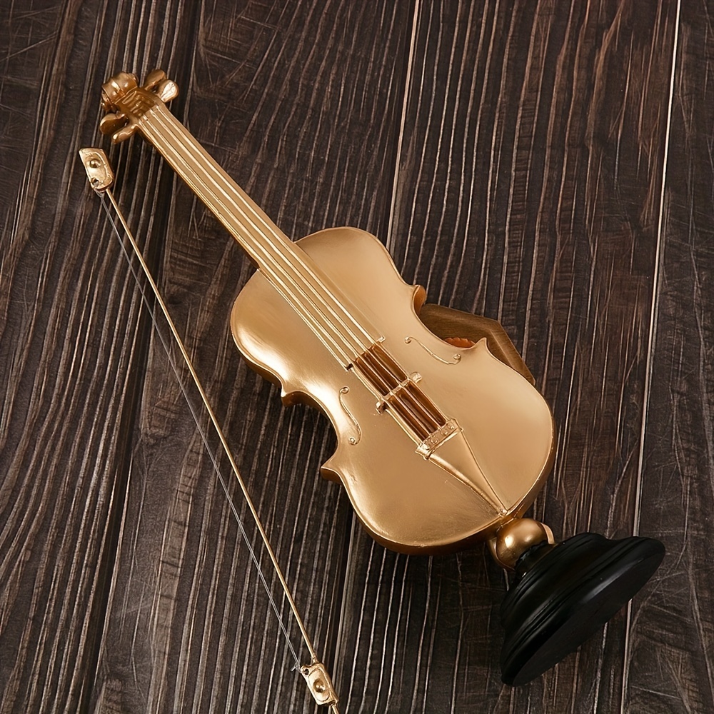 Elegant Modern Minimalist Violin Figurine Resin Craft - Temu