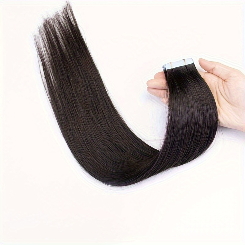 Straight Tape In Hair Extensions Human Hair Natural Real - Temu United ...