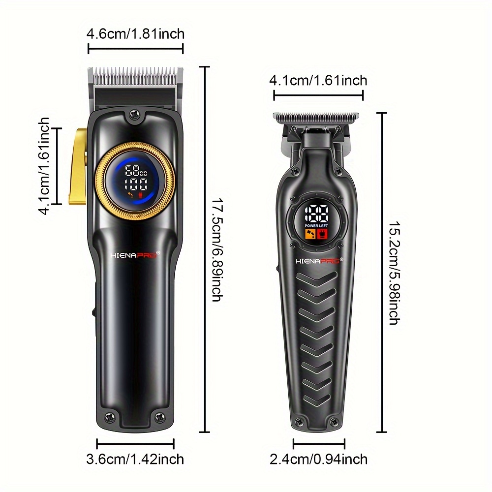 Professional Hair Clippers And Trimmer Kit For Men, Barber Clipper Set ...