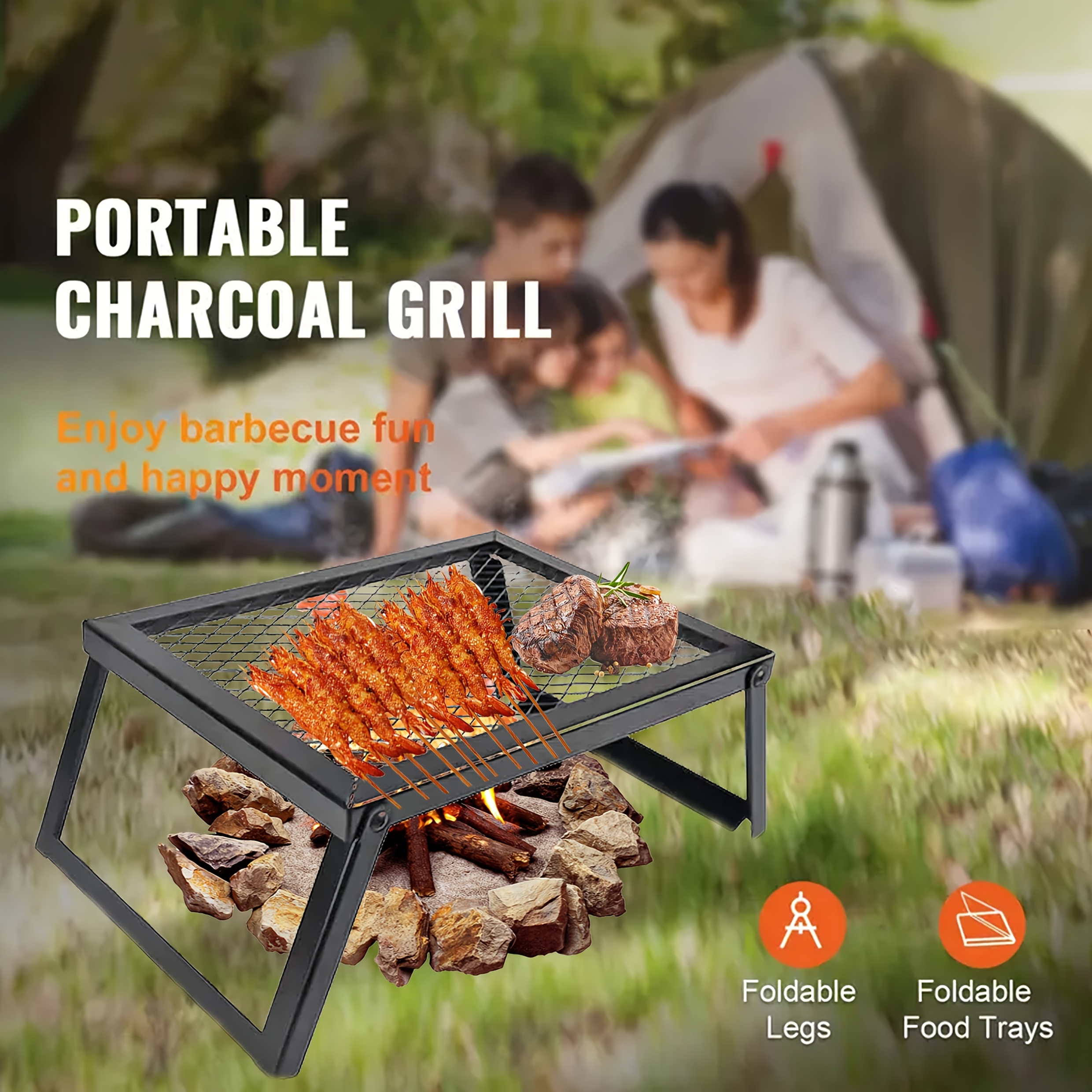 outdoor fire pits for cooking sold on Temu United States