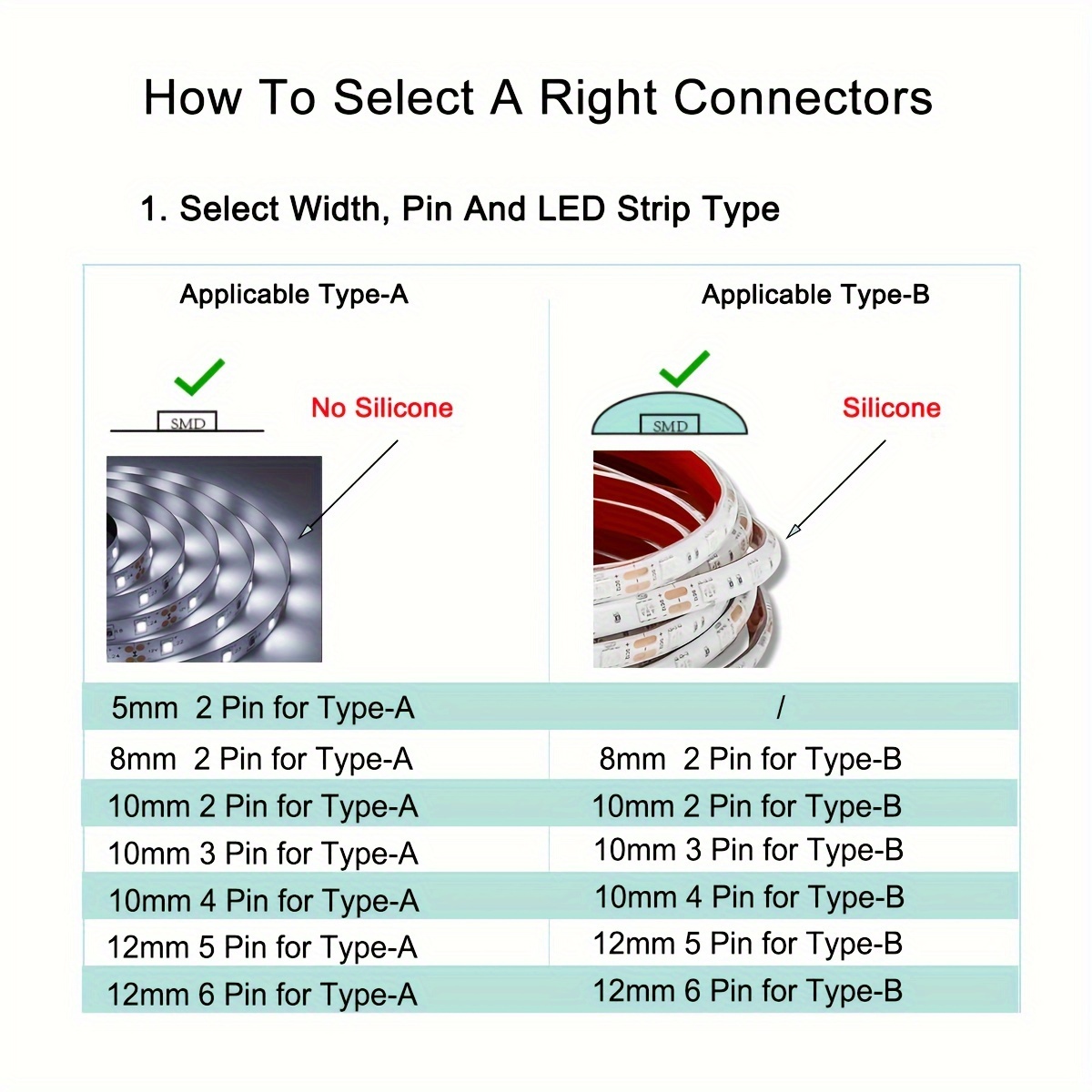 Led Strip Light Connector Clips Brushed Metal Finish Snap - Temu Ireland
