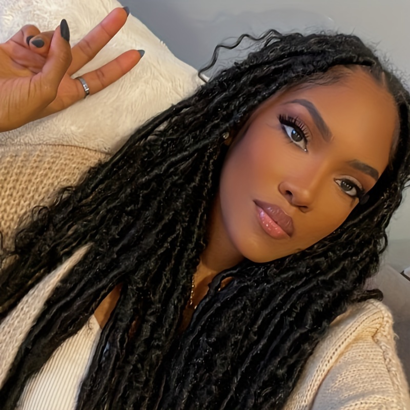 0.6cm Width 12-20 Inch Dreadlock Extensions Human Hair For Women 10 ...