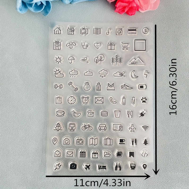 Diy Craft Silicone Stamp Set Clear Transparent Seal Sheets - Temu Denmark