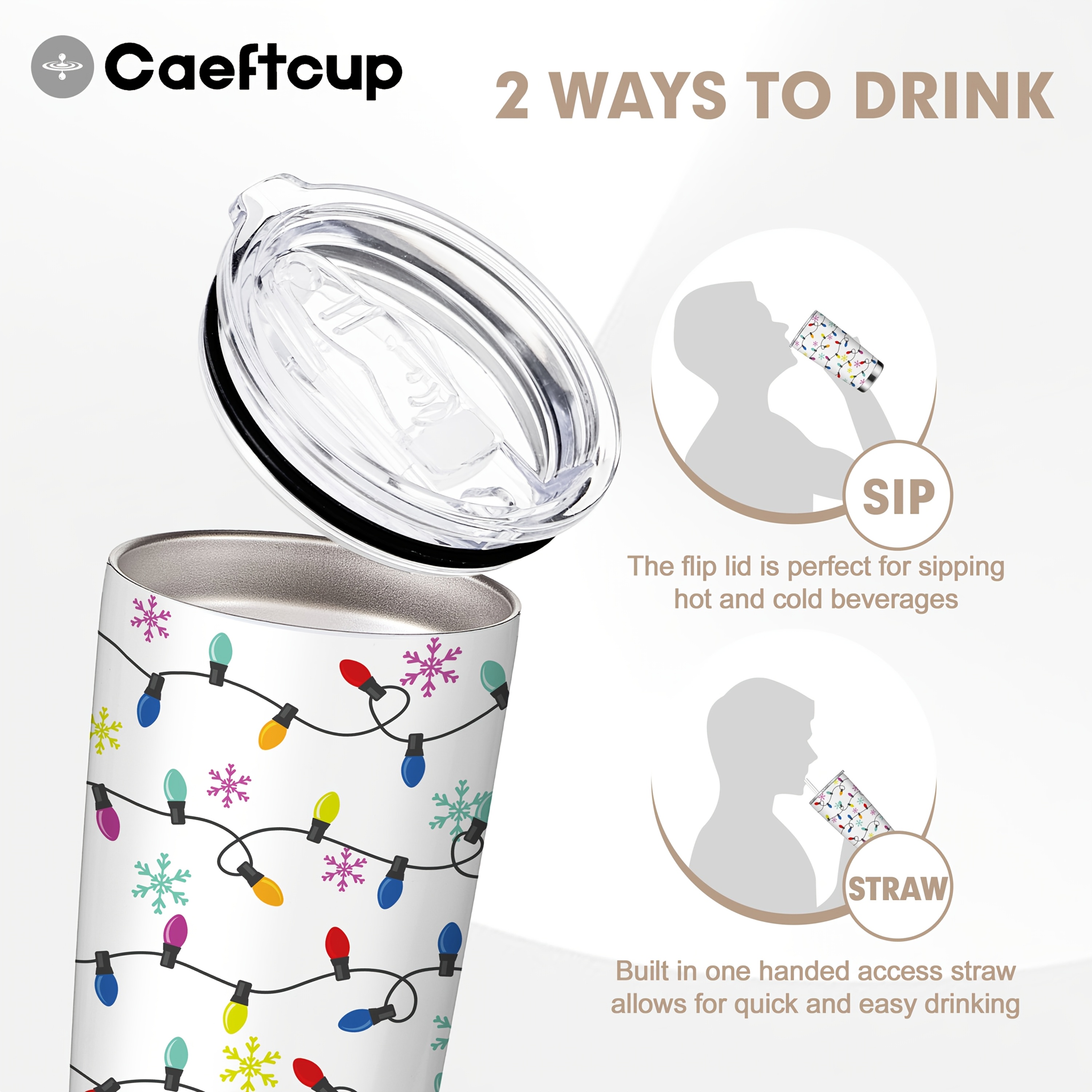 20oz 스테인리스 스틸 여행용 머그컵 뚜껑 포함 Bpa Pvc 프리 뜨거운 음료와 차가운 음료용 단열 커피 Temu