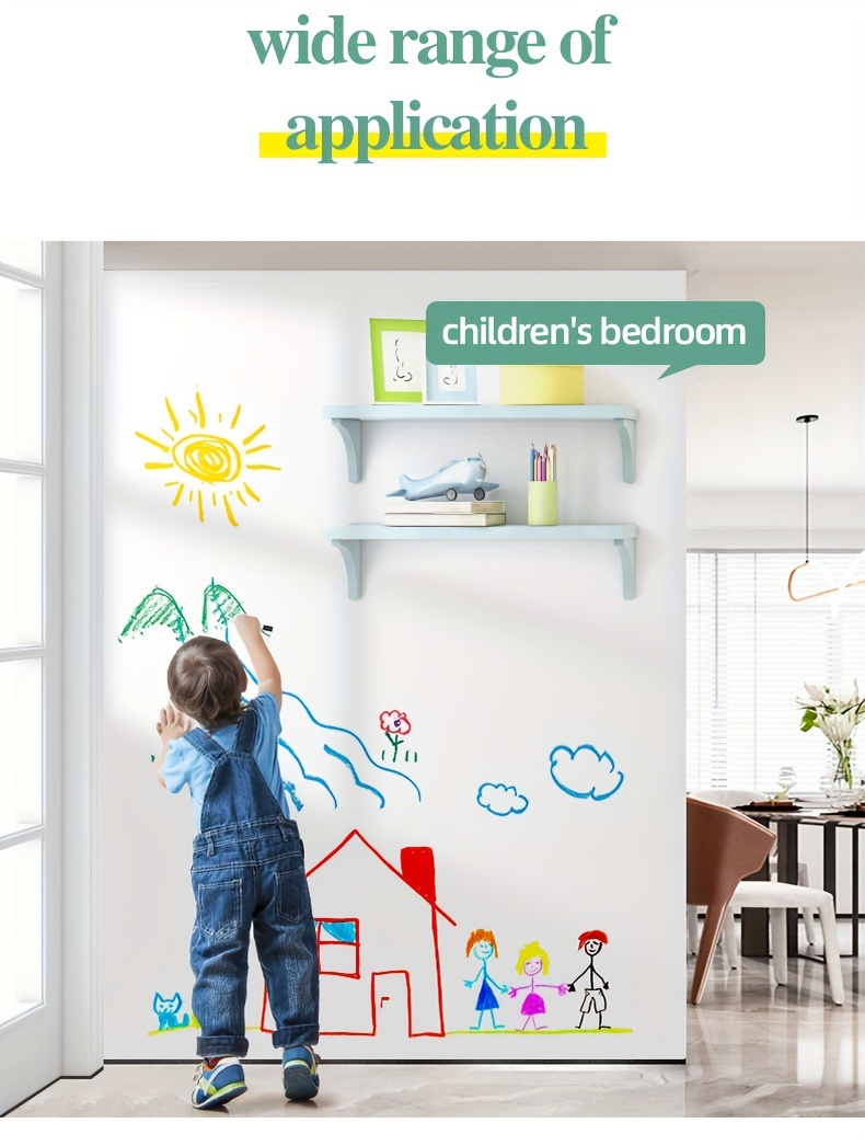 1 Static Whiteboard Sticker Graffiti Drawing Board Small - Temu