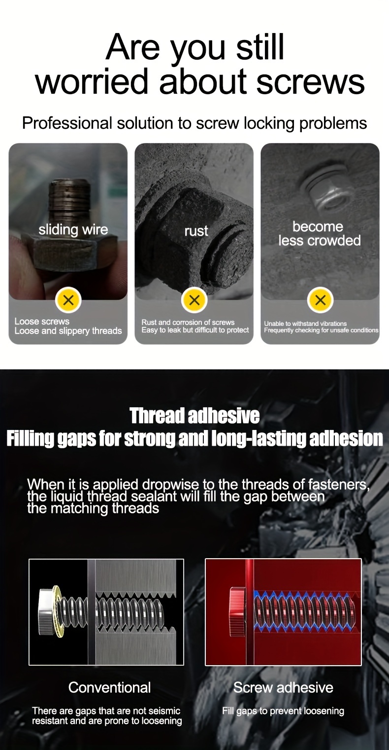 High-strength Threadlocker 262 - Anti-slip, Oil-resistant Sealant For ...