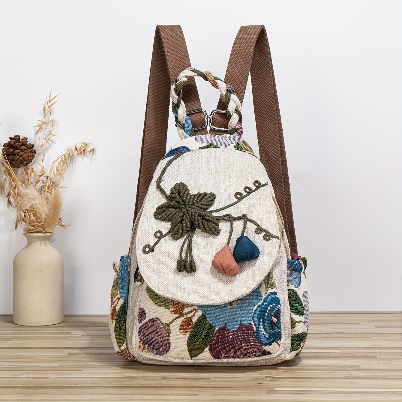 Mochila Estilo Bohemio Mochila Viaje Estilo Étnico Bolso - Temu Mexico