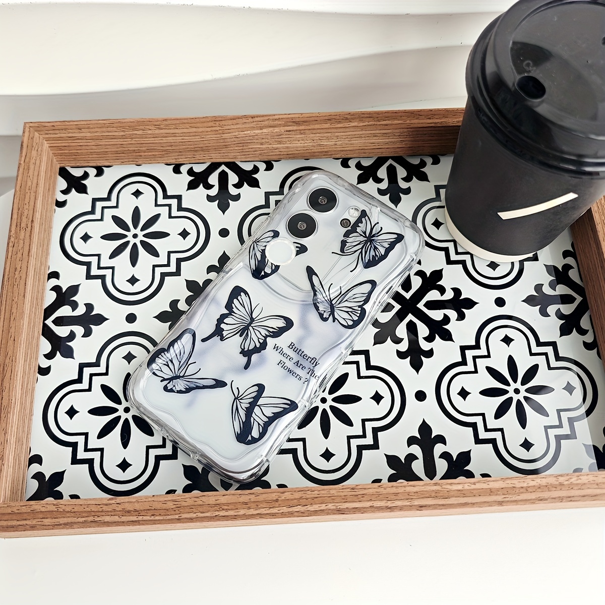 Black Butterfly Dances A Fresh Creative Translucent Painted - Temu ...