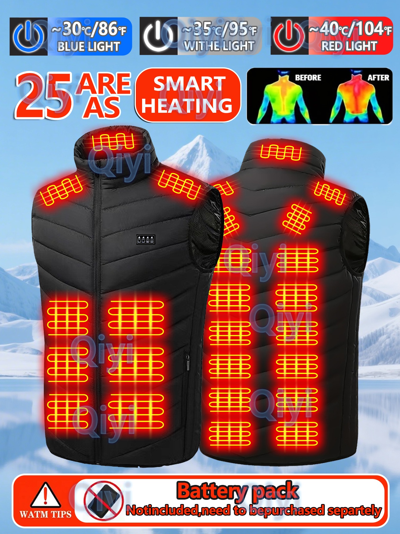 heated vest sold on Temu United States