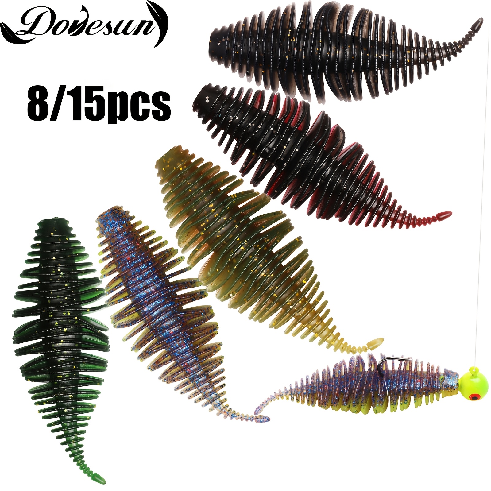 soft plastic baits sold on Temu United States