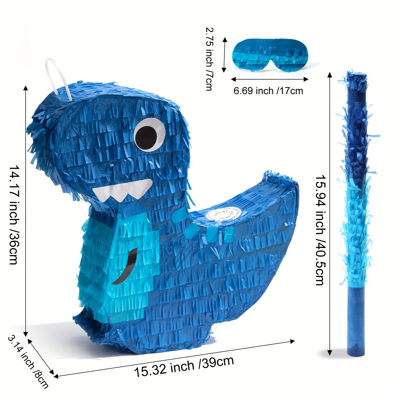 Dinosaur Pinata Birthday Party Eye Mask Short Stick Perfect - Temu