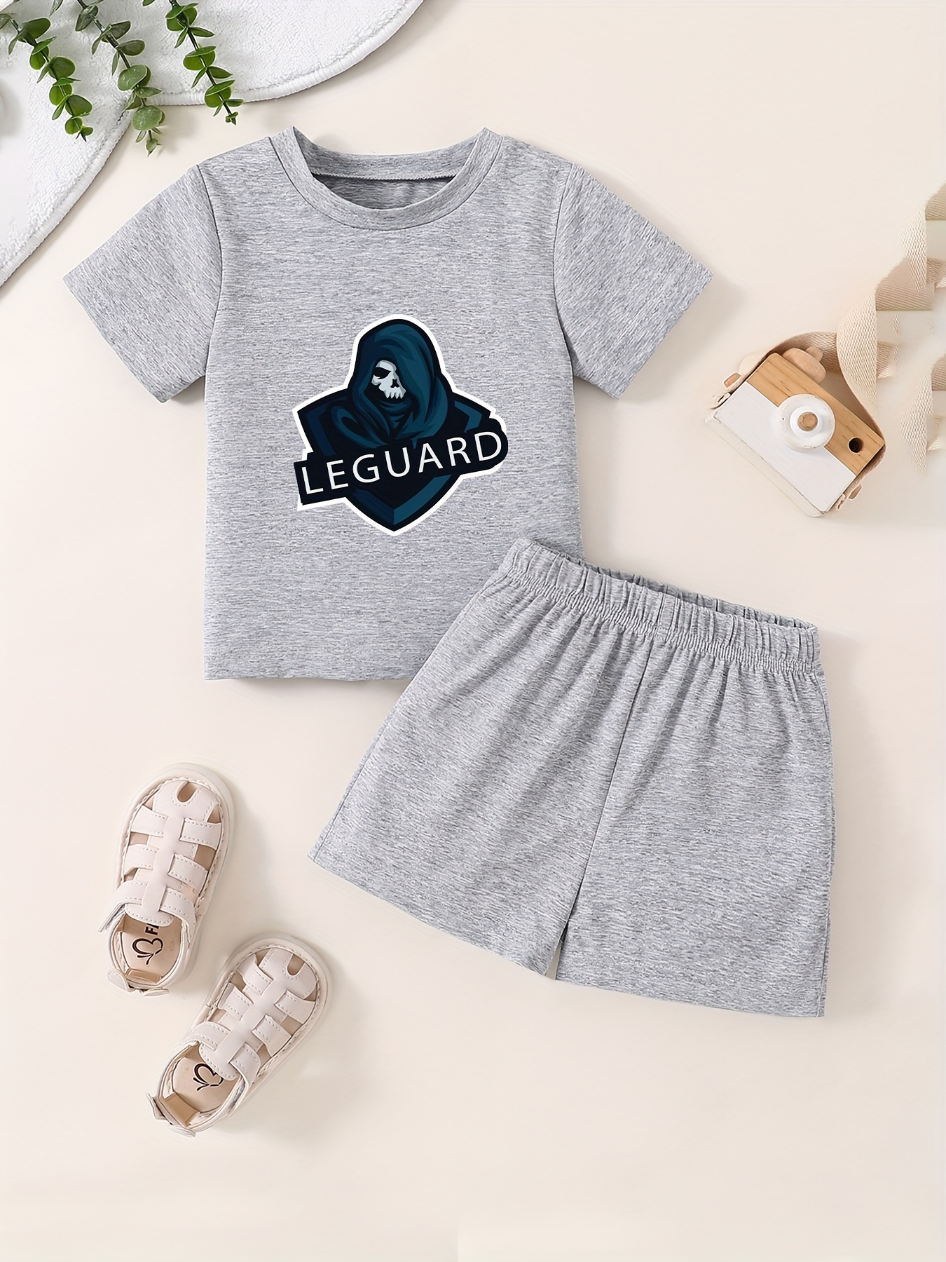 Ensemble 2 Pièces Bébé Garçon En Bas Âge T shirt À Manches - Temu France