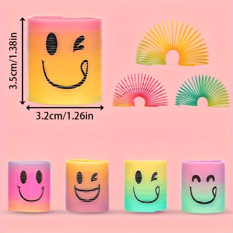 Mini Spring Toy Assortment Rainbow Coil Slinkys Party Favors - Temu France