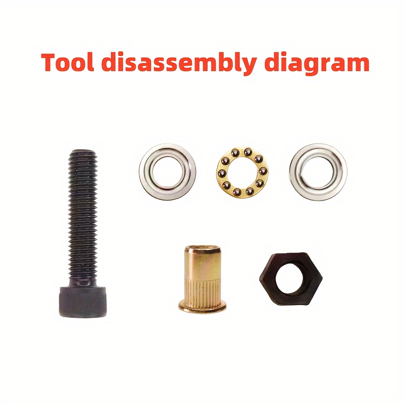 Carbon Steel Rivet Nut Tool Set Rivet Nuts m10 Manual - Temu