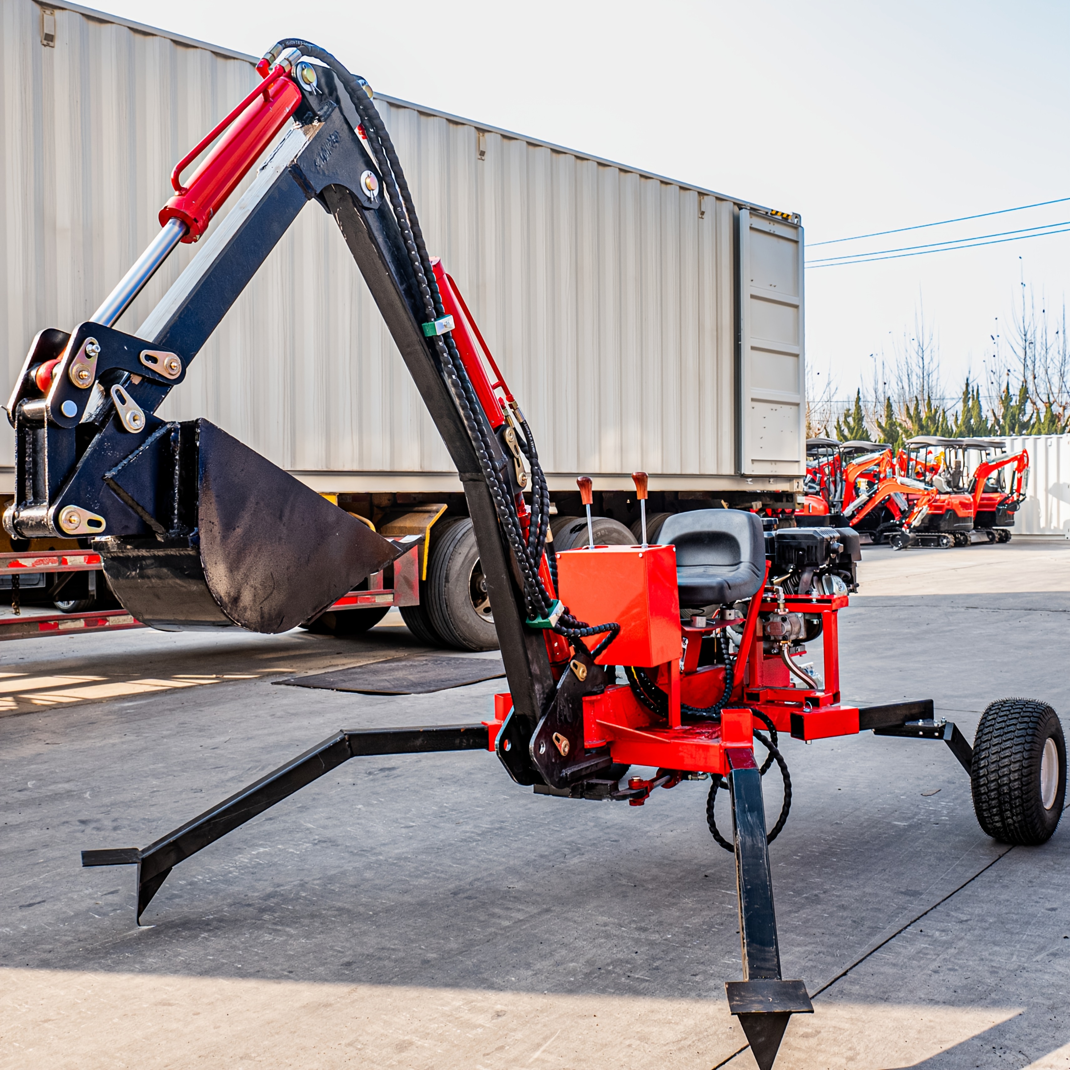 mini excavator sold on Temu United States