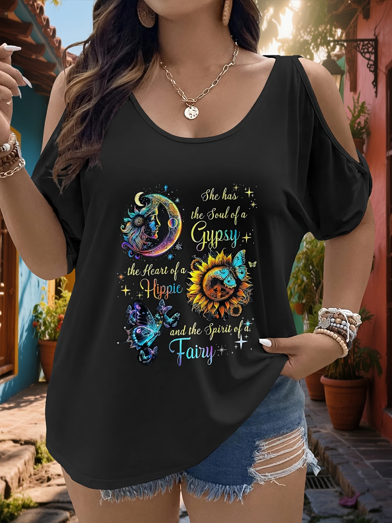 plus size hippie clothes sold on Temu United States