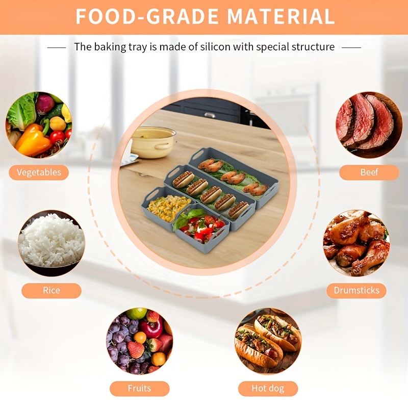 Silicone Sheet Pan Divider Rectangular Square Sheet Pan - Temu