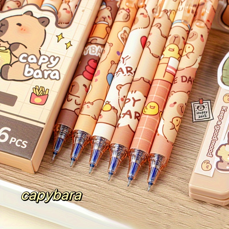 Capybara Themed Erasable Gel Pens Quick drying Medium Point - Temu
