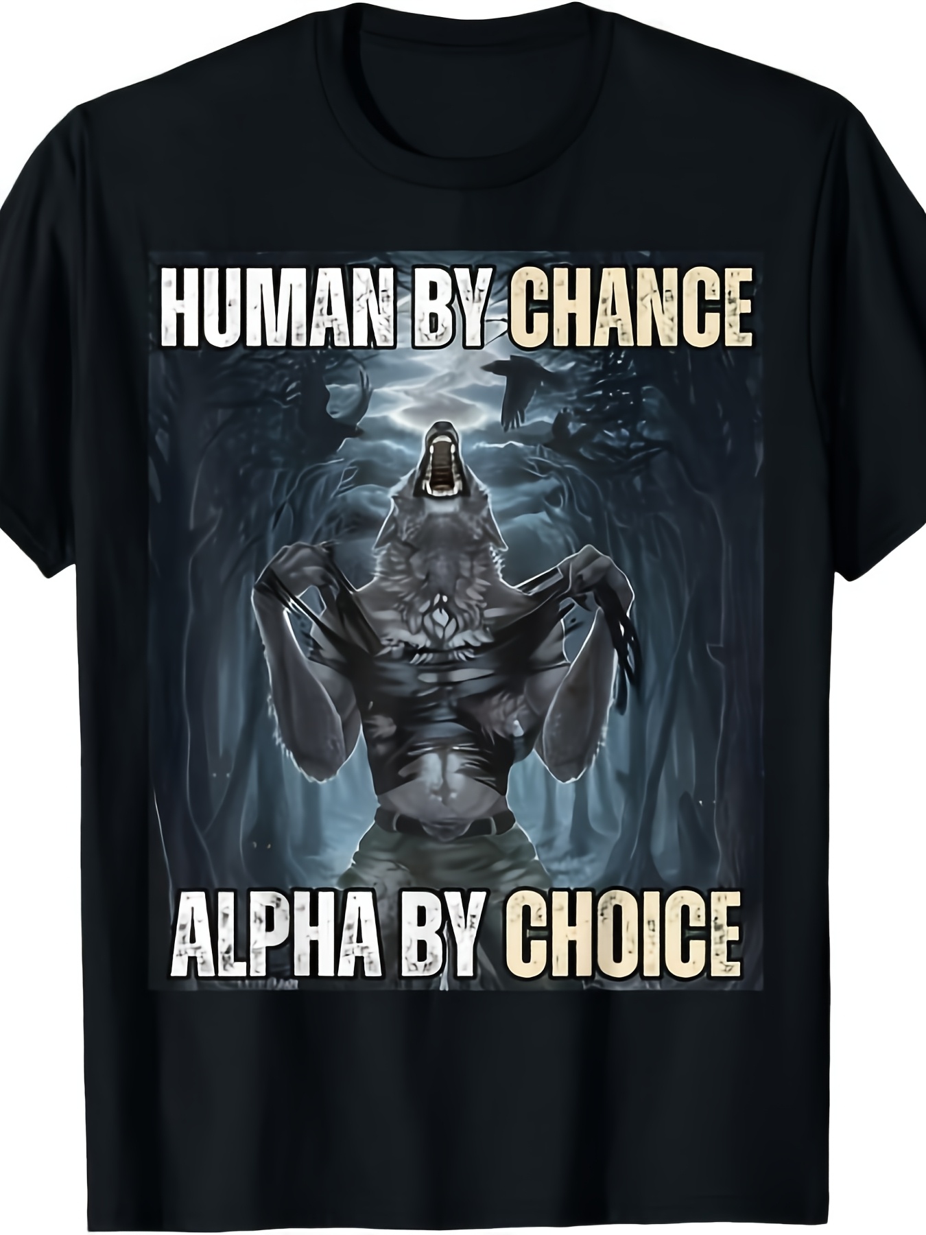 wolf shirt sold on Temu United States